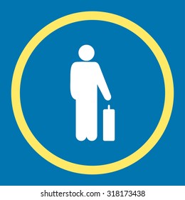 Passenger Vector Icon This Rounded Flat Stock Vector (Royalty Free ...