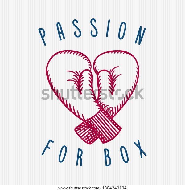 Passion Box Heart Shape Sketch Style Stock Vector (Royalty Free ...