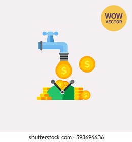 Passive Income Icon Stock Vector (Royalty Free) 613924499