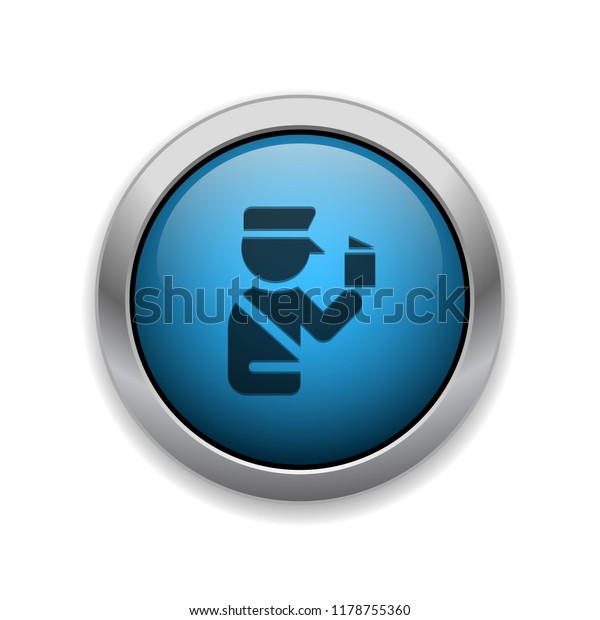Passport Check App Icon Stock Vector (Royalty Free) 1178755360
