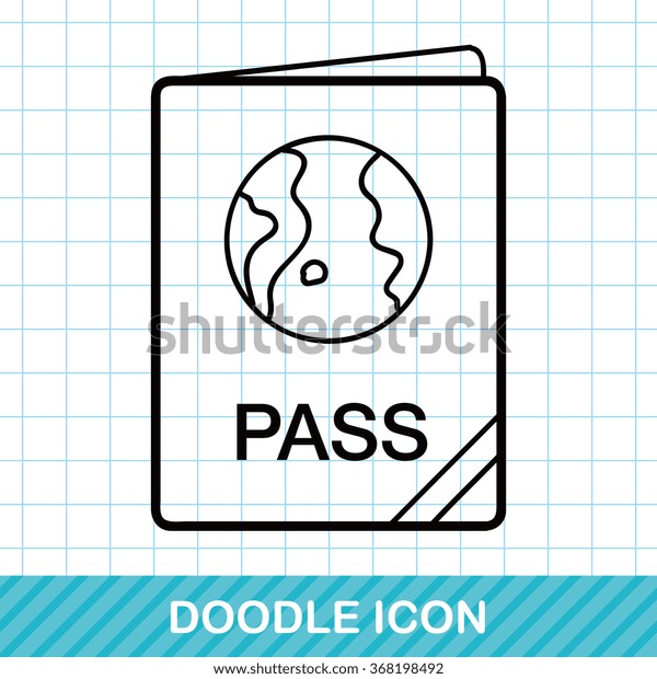 Passport Doodle Stock Vector (Royalty Free) 368198492 | Shutterstock