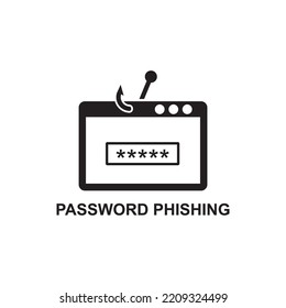 Password Phishing Icon Security Icon Stock Vector (Royalty Free ...