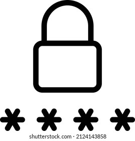Password Vector Illustration On Transparent Backgroundpremium Stock ...