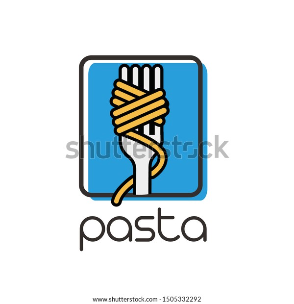 Pasta Logo Design Template Vector Stock Vector (Royalty Free ...
