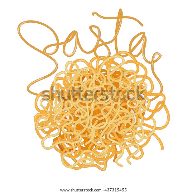 Pasta Spaghetti Vector Illustration Isolated Stock Vector (Royalty Free ...