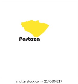 Pastaza Map On White Background Stock Vector (Royalty Free) 2140604217 ...