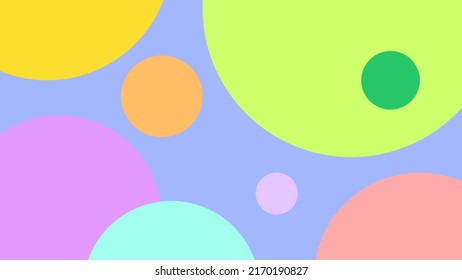 Pastel Color Background Circles Stock Vector (Royalty Free) 2170190827 ...