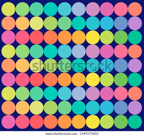 Pastel Color Circle Shape Pattern Vector Stock Vector (Royalty Free ...