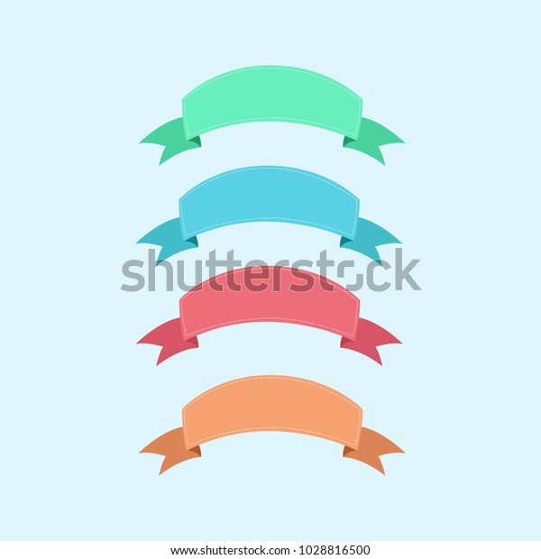 Pastel Color Ribbons Stock Vector (Royalty Free) 1028816500 | Shutterstock