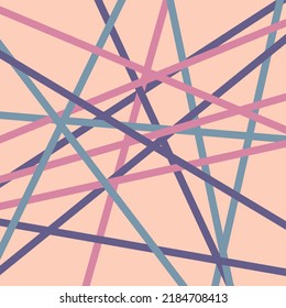 Pastel Colored Confetti Lines Stroke Background Stock Vector (Royalty ...