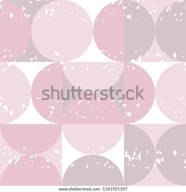 Pastel Colors Circle Tiles Seamless Pattern Stock Vector (Royalty Free ...