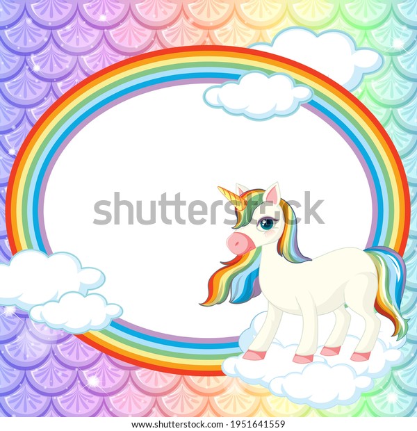 Pastel Fish Scales Texture Rainbow Oval Stock Vector (Royalty Free ...