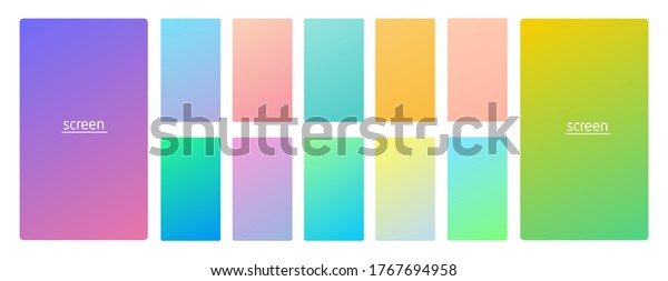 Pastel Gradient Smooth Vibrant Soft Color Stock Vector (Royalty Free ...