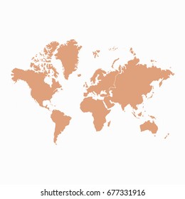 Pastel Mapcontinents Map Each City Border: Vector có sẵn (miễn phí bản ...