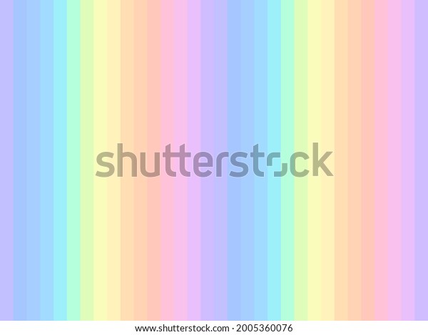 Pastel Rainbow Color Vertical Lines Stripes Stock Vector (Royalty Free ...