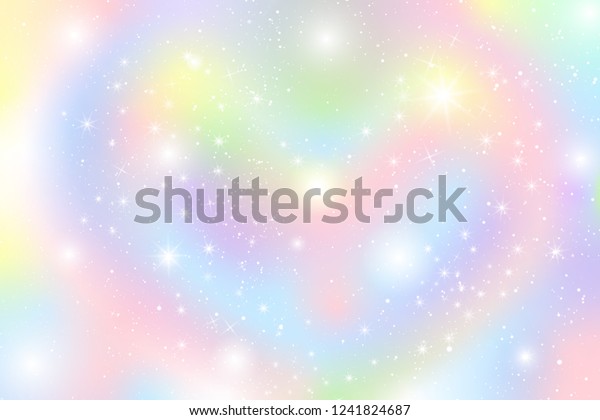 Pastel Rainbow Theme Holographic Circle Bokeh Stock Vector (Royalty ...
