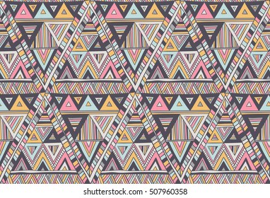 Pastel Retro Colors Vector Seamless Pattern Stock Vector (Royalty Free ...