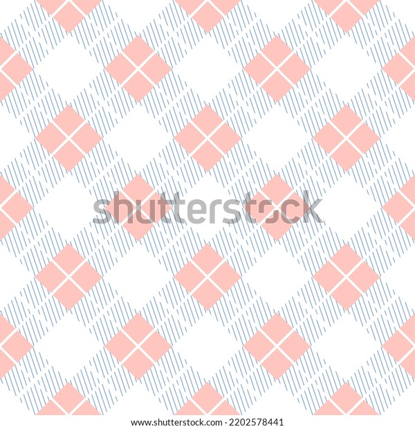 Pastel Seamless Checkered Pattern Fabric Pattern Stock Vector (Royalty ...