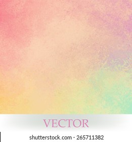 Pastel Spring Color Background Vector Sponged Stock Vector (Royalty ...
