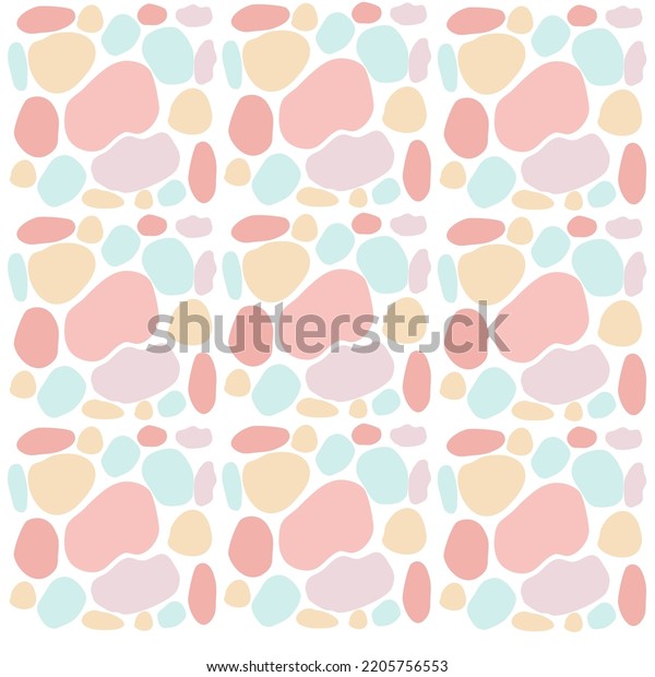 Pastel Tile On Floor Tile Wall Stock Vector (Royalty Free) 2205756553 ...
