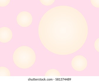 Pastel Yellow Gradient Circle Pink Background Stock Vector (Royalty ...