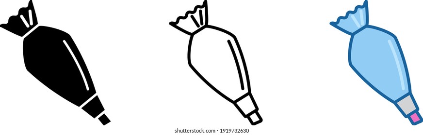 Pastry Bag Icon Vector Illustration Stock Vector (Royalty Free ...