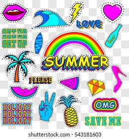 Patches Summer Vector Illustration Stock Vector (Royalty Free ...