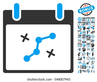 Path Points Calendar Day Icon Bonus Stock Vector (Royalty Free ...