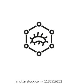 Pathogenic Bacteria Line Icon Danger Disease Stock Vector (Royalty Free ...