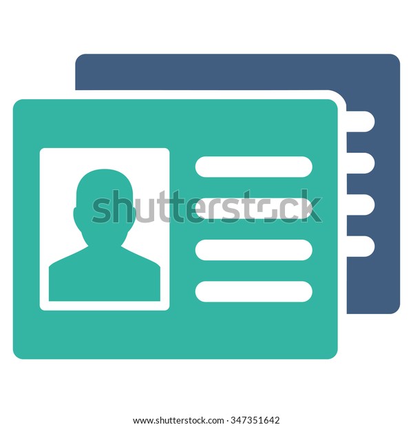 Patient Accounts Vector Icon Style Bicolor Stock Vector (Royalty Free ...