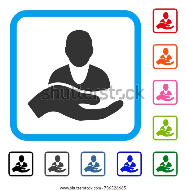 Patient Assistance Icon Flat Gray Pictogram Stock Vector (Royalty Free ...