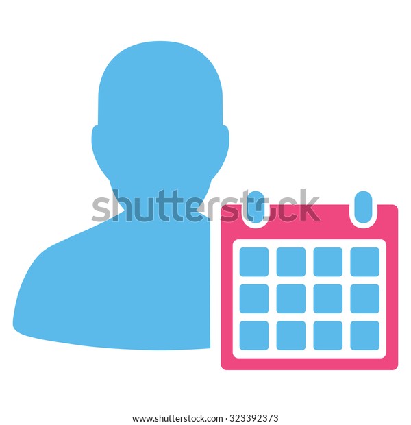 Patient Calendar Vector Icon Style Bicolor Stock Vector (Royalty Free ...