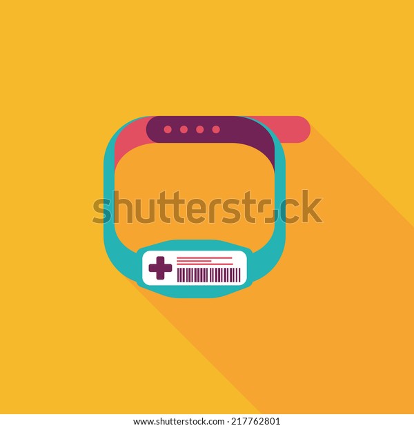 Patient Id Bracelet Flat Icon Long Stock Vector (Royalty Free ...