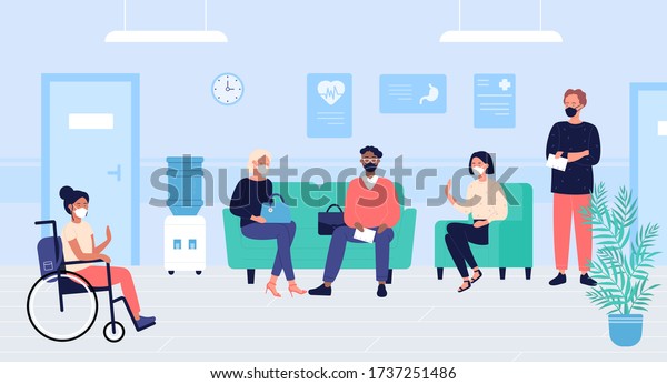 Patients People Doctors Waiting Room Vector Stock Vector (Royalty Free ... Patients People Doctors Waiting Room Vector Stock Vector (Royalty Free ...