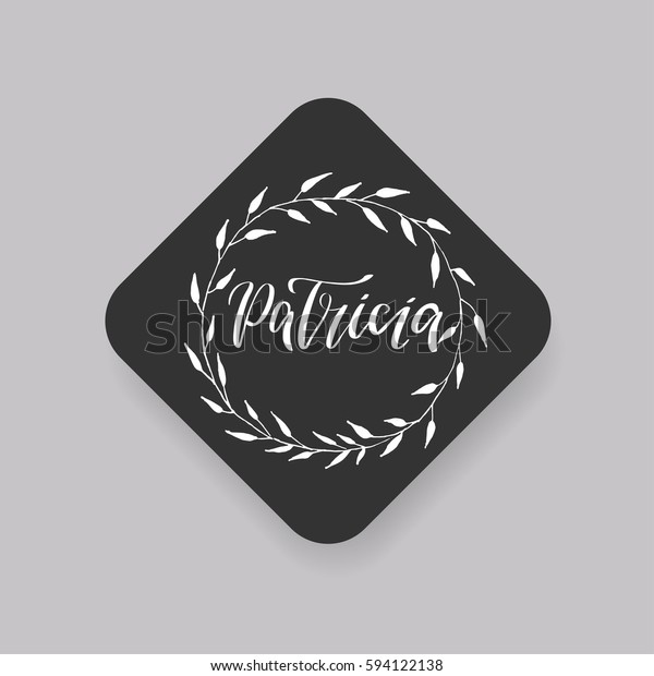 Patricia Common Female First Name On Stock Vector (Royalty Free) 594122138