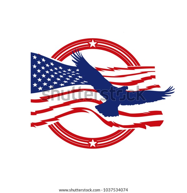 Patriot American Logo Vector Set Stock Vector (Royalty Free) 1037534074 ...