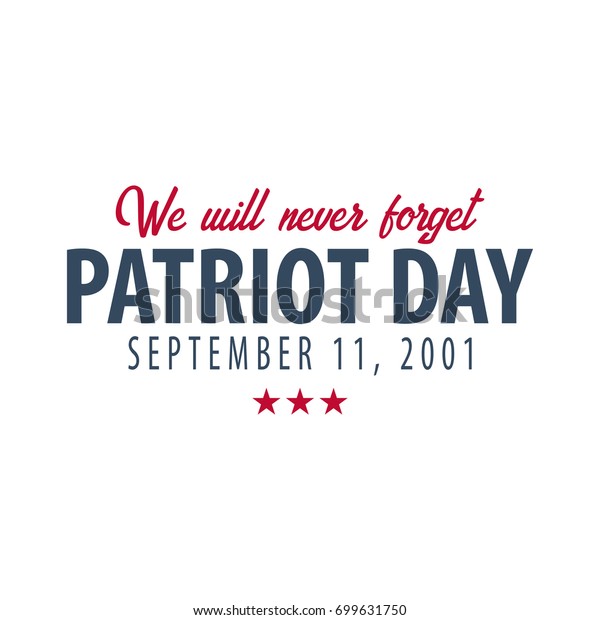 Patriot Day Emblems Logo September 11 Stock Vector (Royalty Free ...