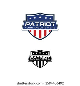 Patriot Logo Design Emblem Logo Template Stock Vector (Royalty Free ...