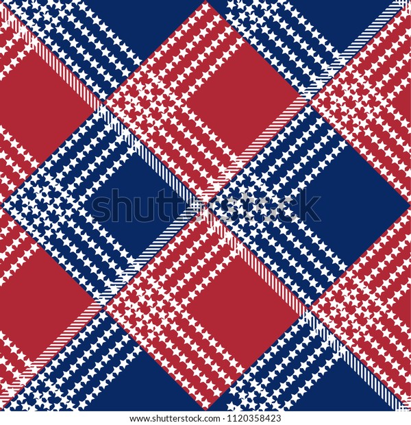 Patriotic Background Patterns Independence Day Stock Vector (Royalty ...
