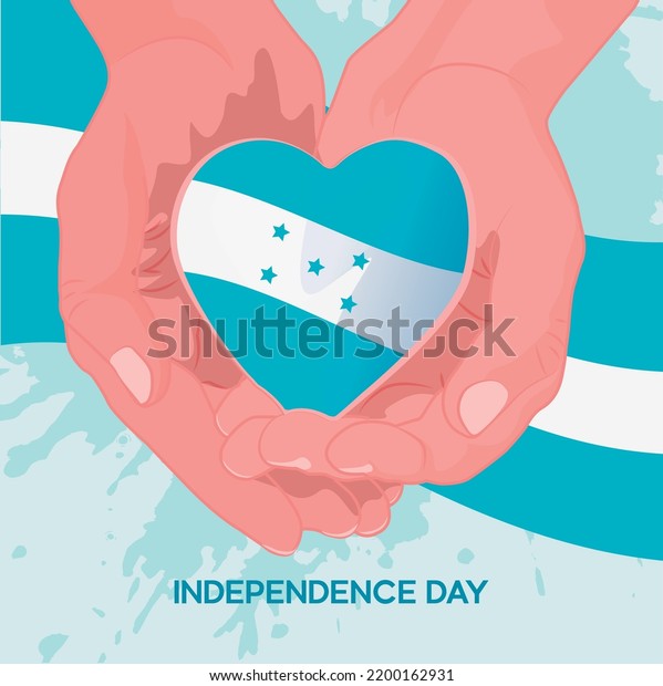 Patriotic Concept Love Nation Vector Illustration Stock Vector (Royalty ...