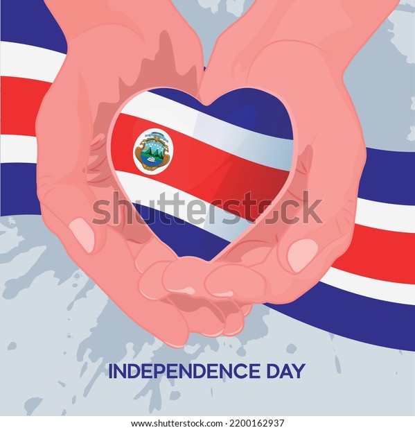Patriotic Concept Love Nation Vector Illustration Stock Vector (Royalty ...