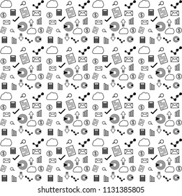 Pattern Accountant Business Wallpaper Stock Vector (Royalty Free ...