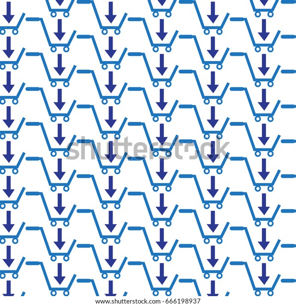 Pattern Background Buy Shopping Cart Icon Stock Vector (Royalty Free ...
