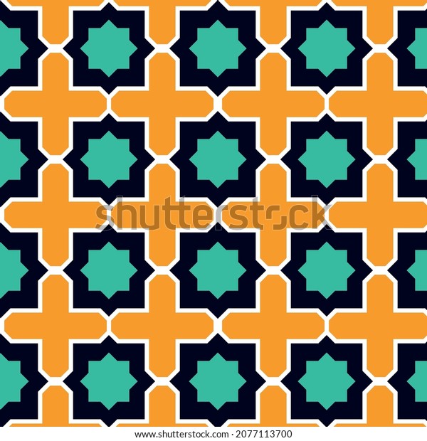 fondo de patrón eslamic eslimi color: vector de stock (libre de ...