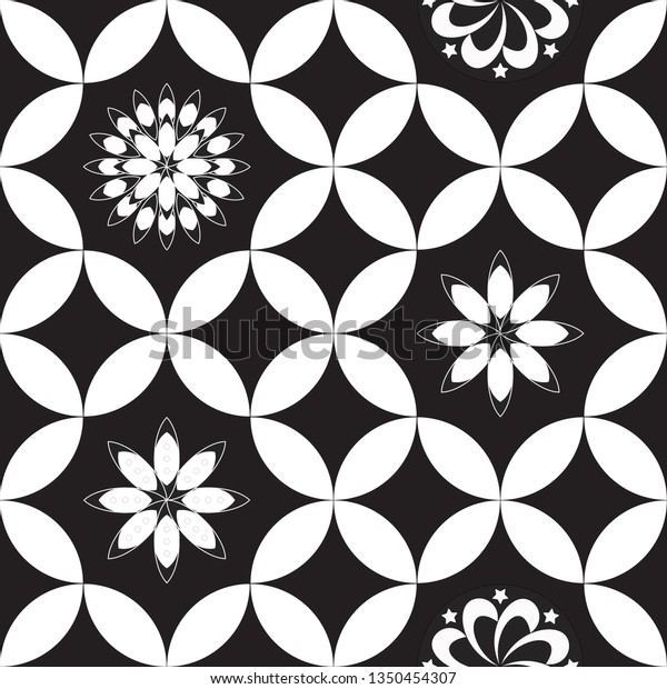 Pattern Batik Kawung One Indonesias Beautiful Stock Vector (Royalty ...