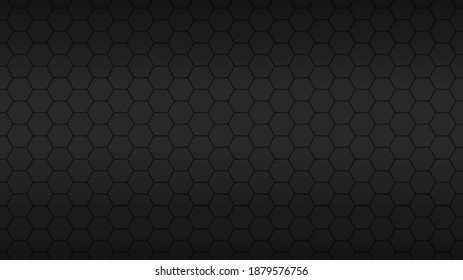 Pattern Black Background Hexagonal Netting Stock Vector (Royalty Free ...