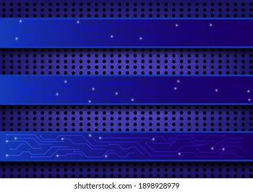 Pattern Blue Electronic Circuit Board Stock Vector (Royalty Free ...
