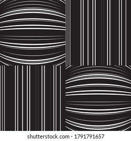 Pattern Bulge Horizontal Black Lines Stock Vector (Royalty Free) 1791791678