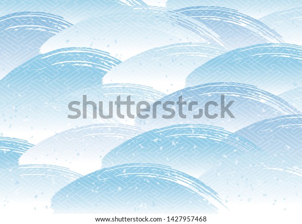 Pattern Cool Light Blue Japanese Pattern Stock Vector (Royalty Free ...