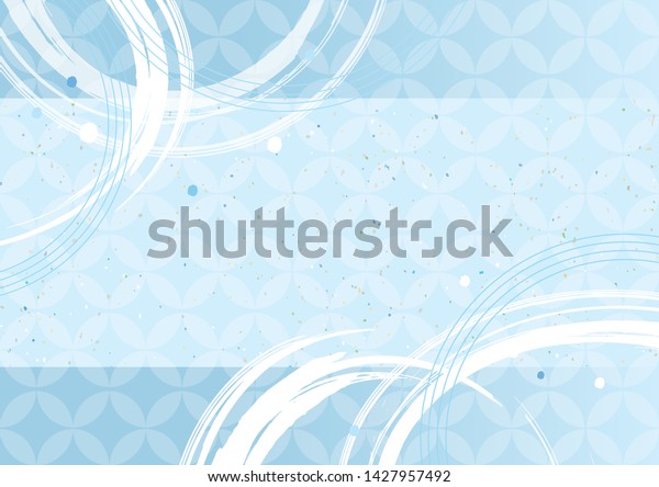 Pattern Cool Light Blue Japanese Pattern Stock Vector (Royalty Free ...